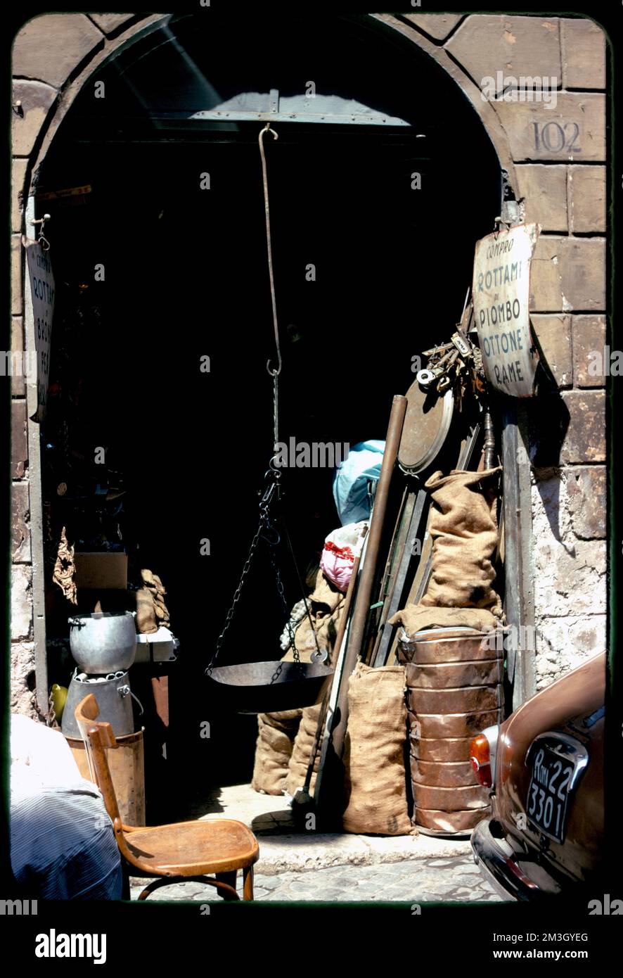 Metal workshop, Rome, Italy , Metalwork. Edmund L. Mitchell Collection ...