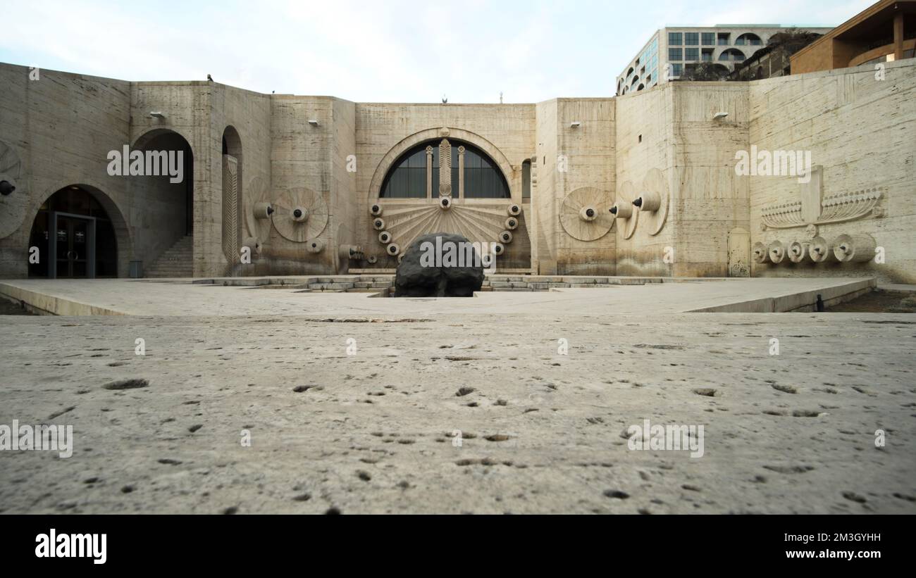 Armenia, Yerevan - June 9, 2022: Historic stone terrace in European ...