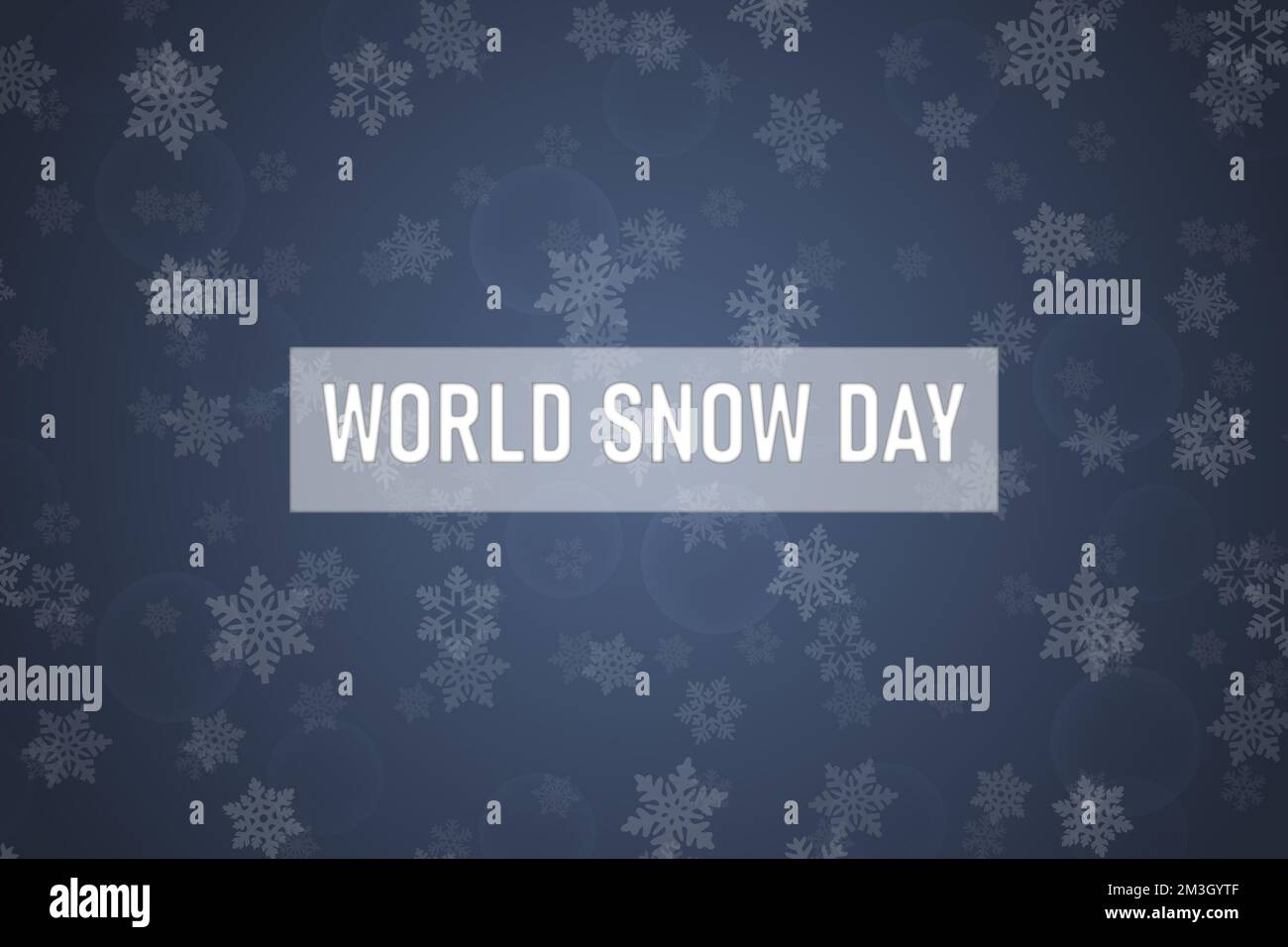 World Snow Day background. Vector illustration design Stock Photo - Alamy