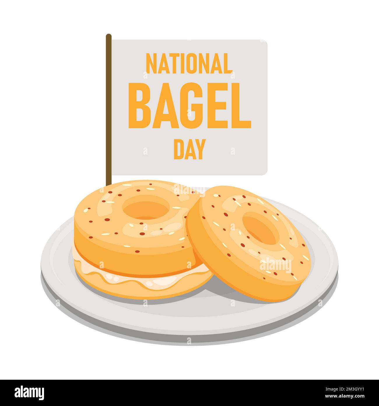 Bagel cartoon Cut Out Stock Images & Pictures - Alamy
