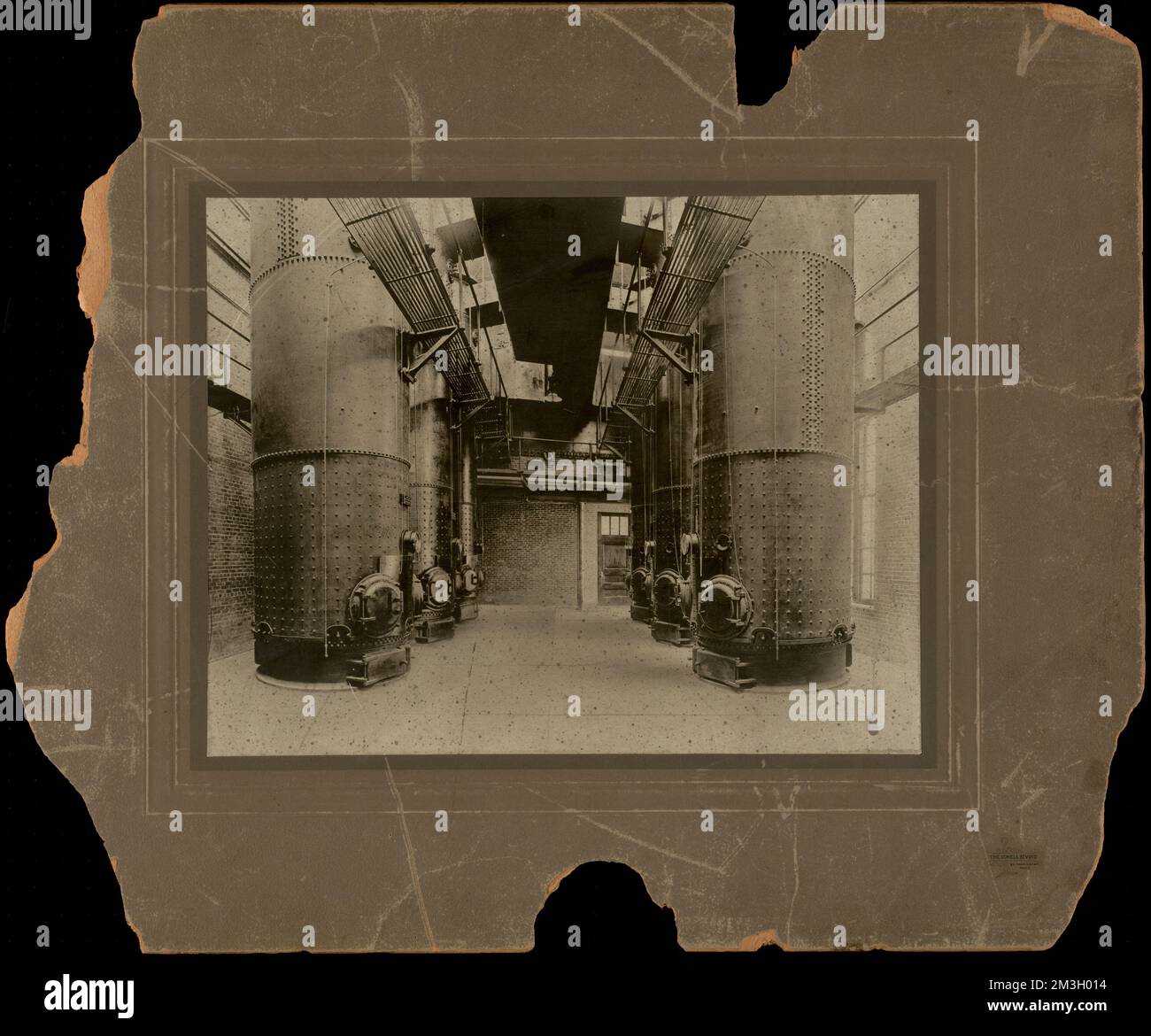 Metropolitan Water Works Miscellaneous, boiler room, six vertical ...