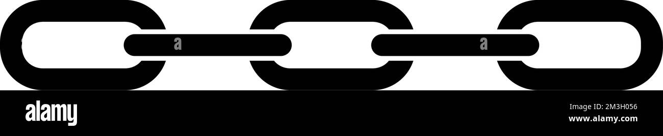 Simple Chain Symbol Icon. Vector Image Stock Vector Image & Art - Alamy