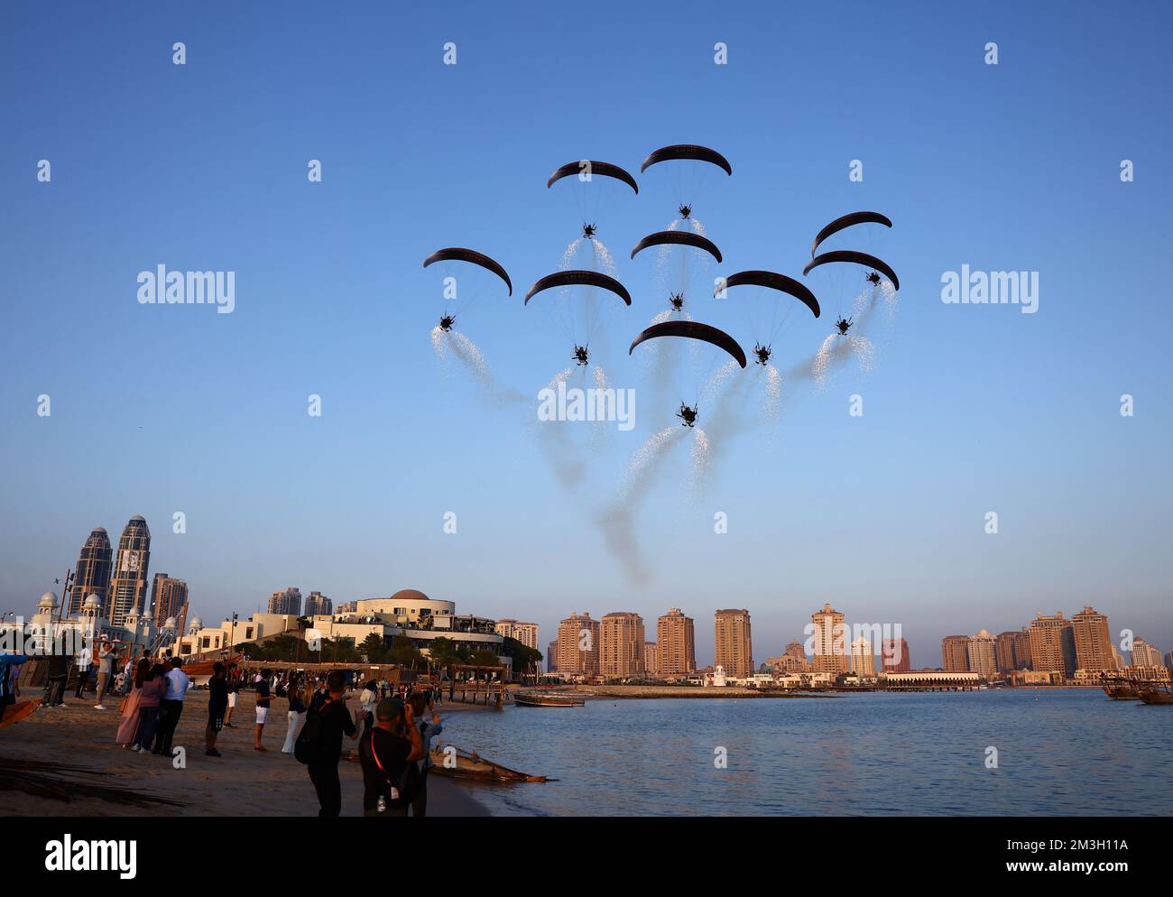 Doha, Qatar, 15th November 2022. General views of the aerobatics in the ...