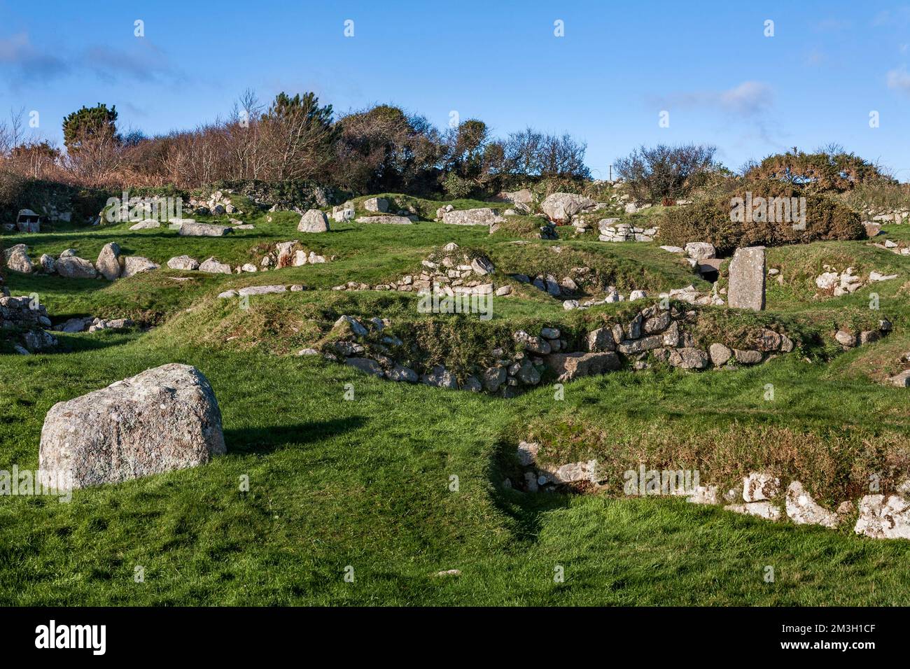Carn Euny; Cornwall; UK Stock Photo - Alamy