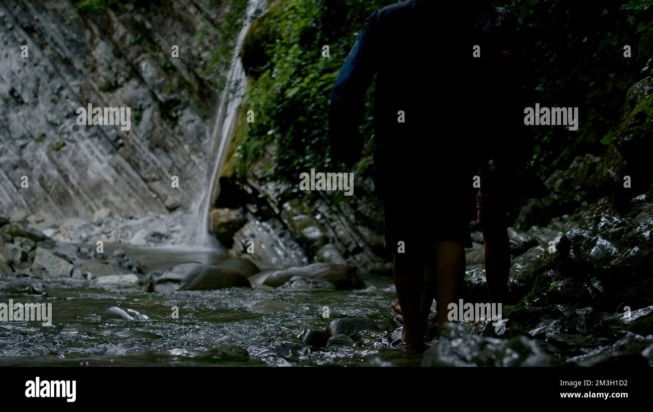 4k mountain river waterfalls fall hi-res stock photography and images ...