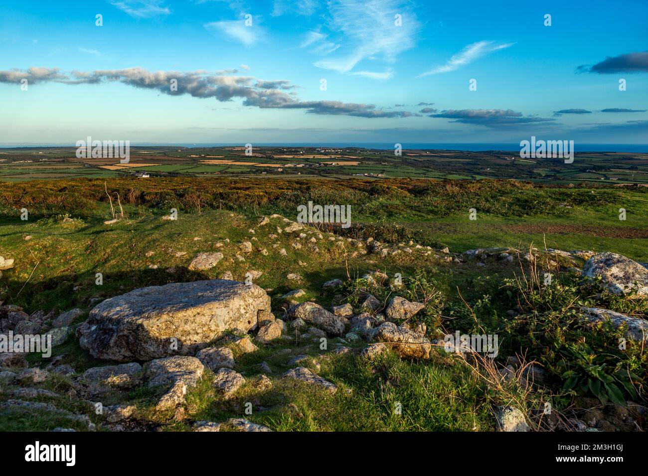 Chapel Carn Brea; Penwith; Cornwall; UK; sunset Stock Photo - Alamy