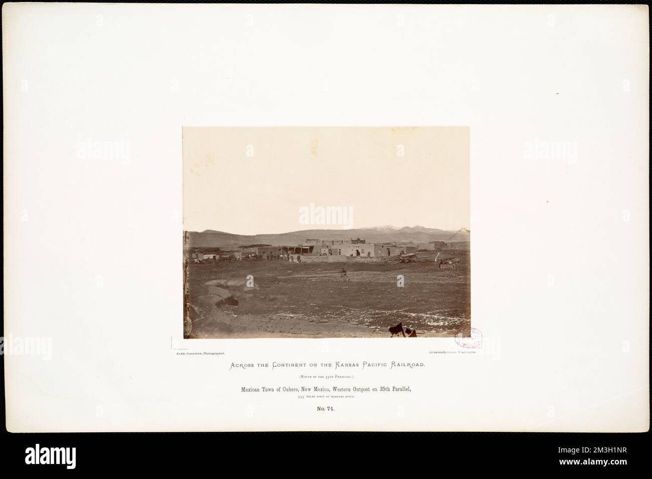 Mexican town of Cubero, New Mexico, Western Outpost on 35th Parallel ...