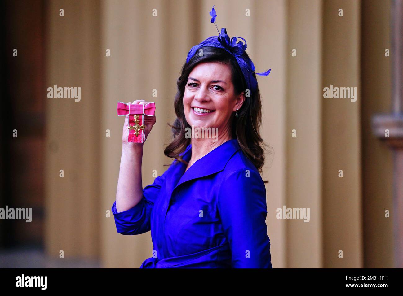 Journalist and campaigner Alexis Bowater after being made an Officer of ...