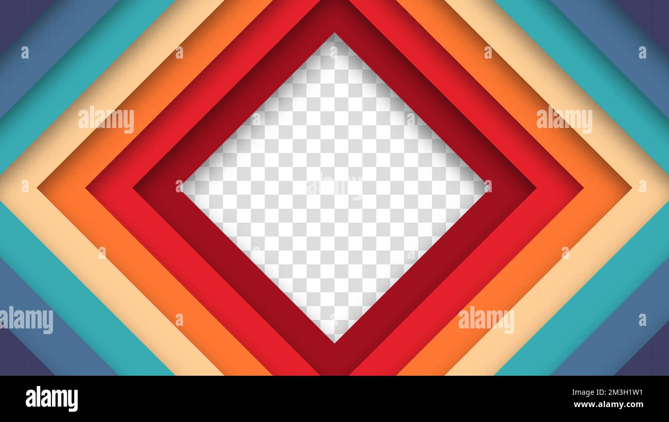 Abstract funky 1970's 1980's 1960's background with rhombus element and ...