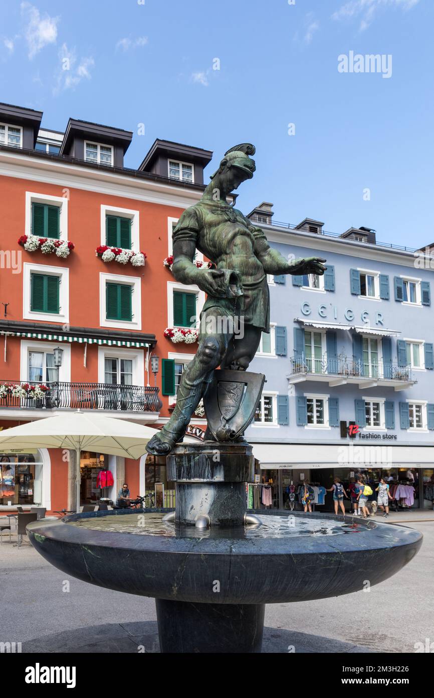 Saint Florian fountain in Lienz, Tyrol, Austria Stock Photo - Alamy