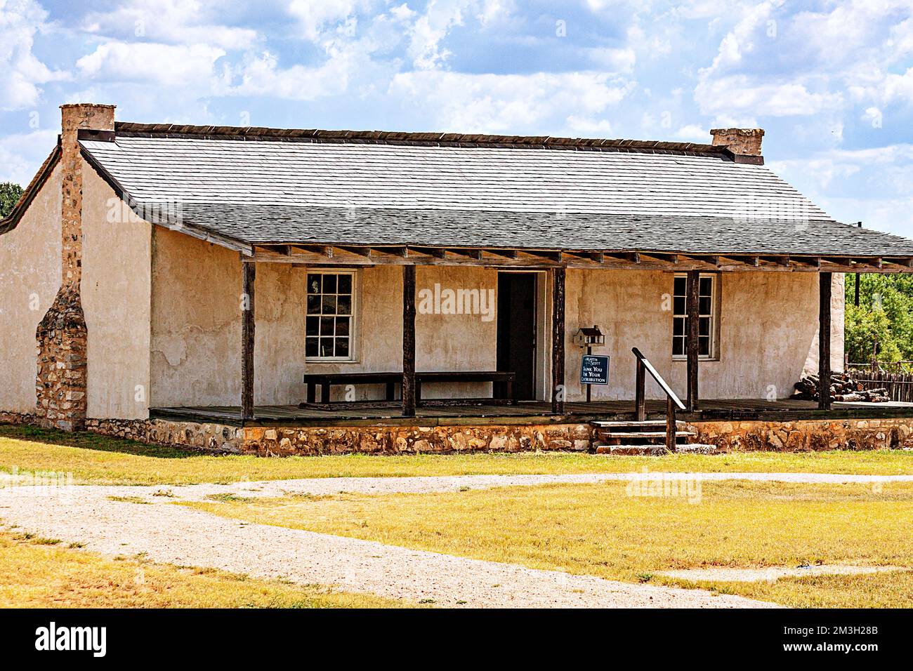 A shot of Historic Fort Martin Scott in Fredericksburg, Texas Stock ...