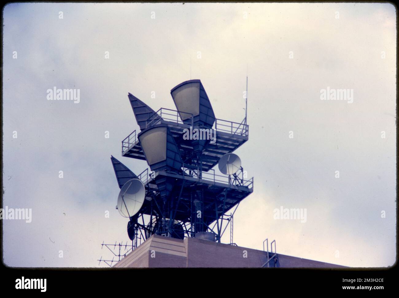 Microwave tower, New England Telephone and Telegraph Building, Boston ...