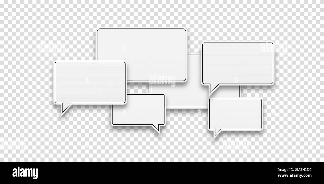 Set of speech bubbles icons. Communication between people, a kind of ...