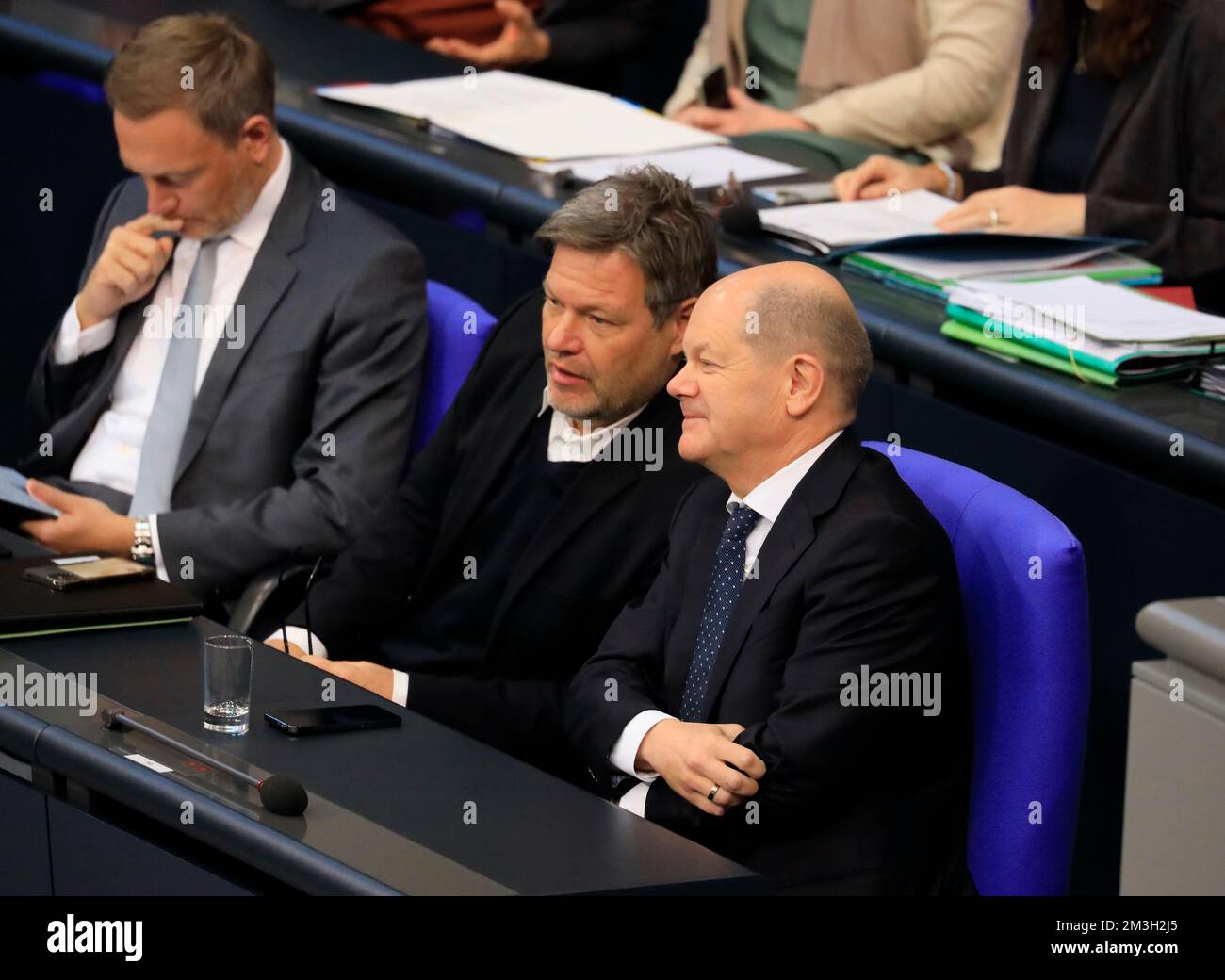 Berlin, Germany, December 14, 2022. German Chancellor Olaf Scholz with ...