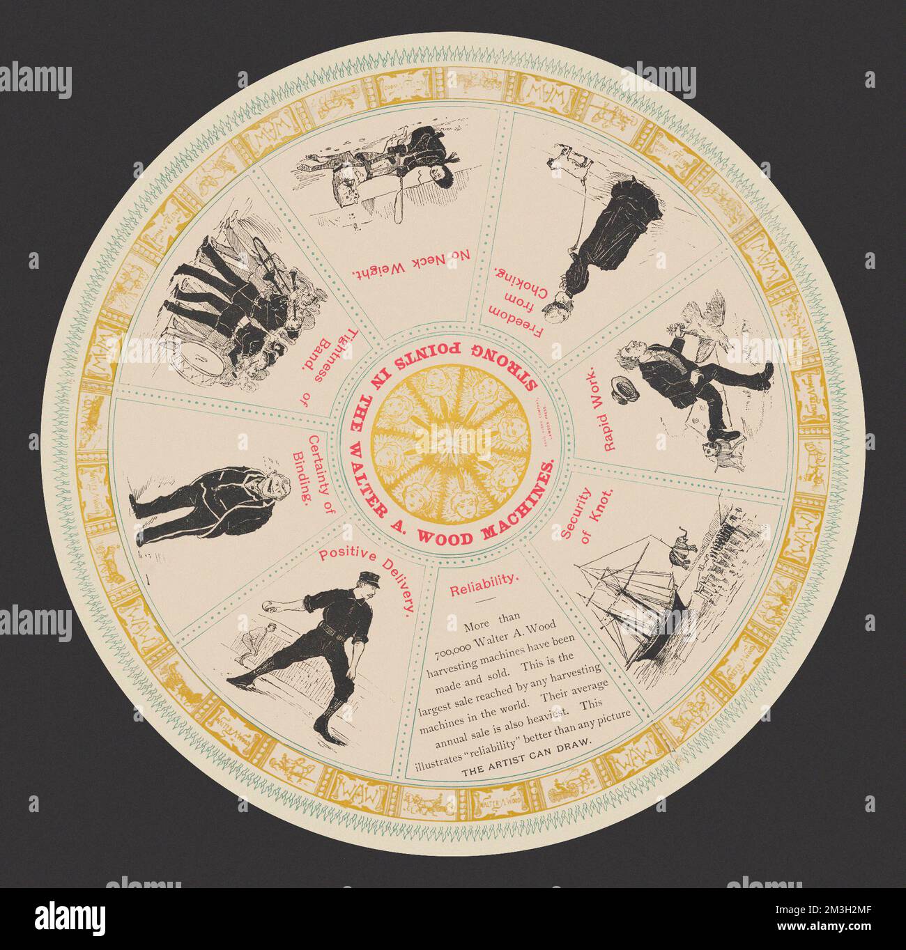 Strong points in the Walter A. Wood machines Stock Photo - Alamy