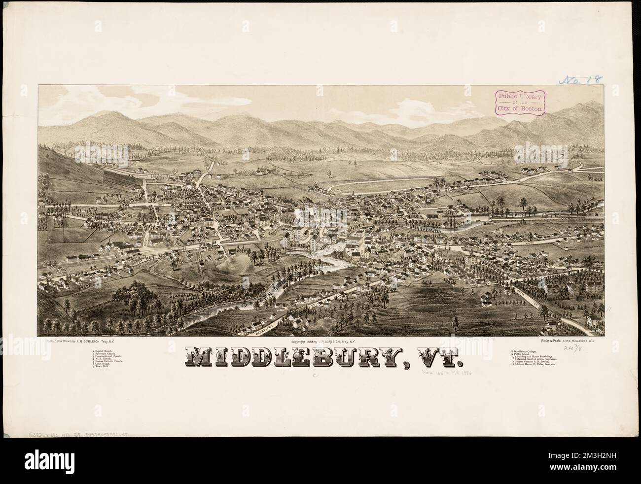 Map of middlebury center hi-res stock photography and images - Alamy