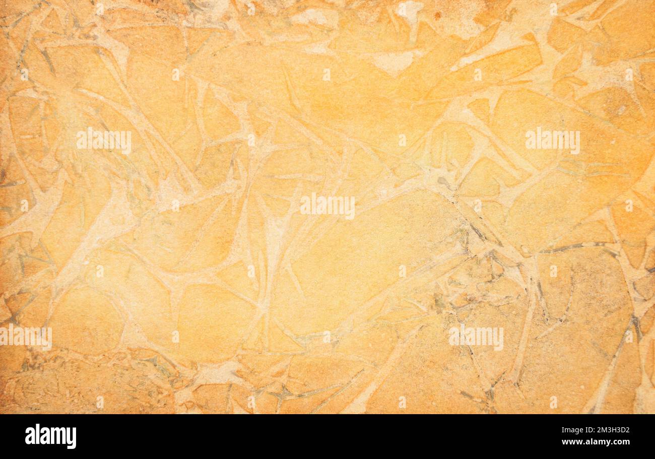 Watercolor autumn texture background. Orange and yellow abstract ...