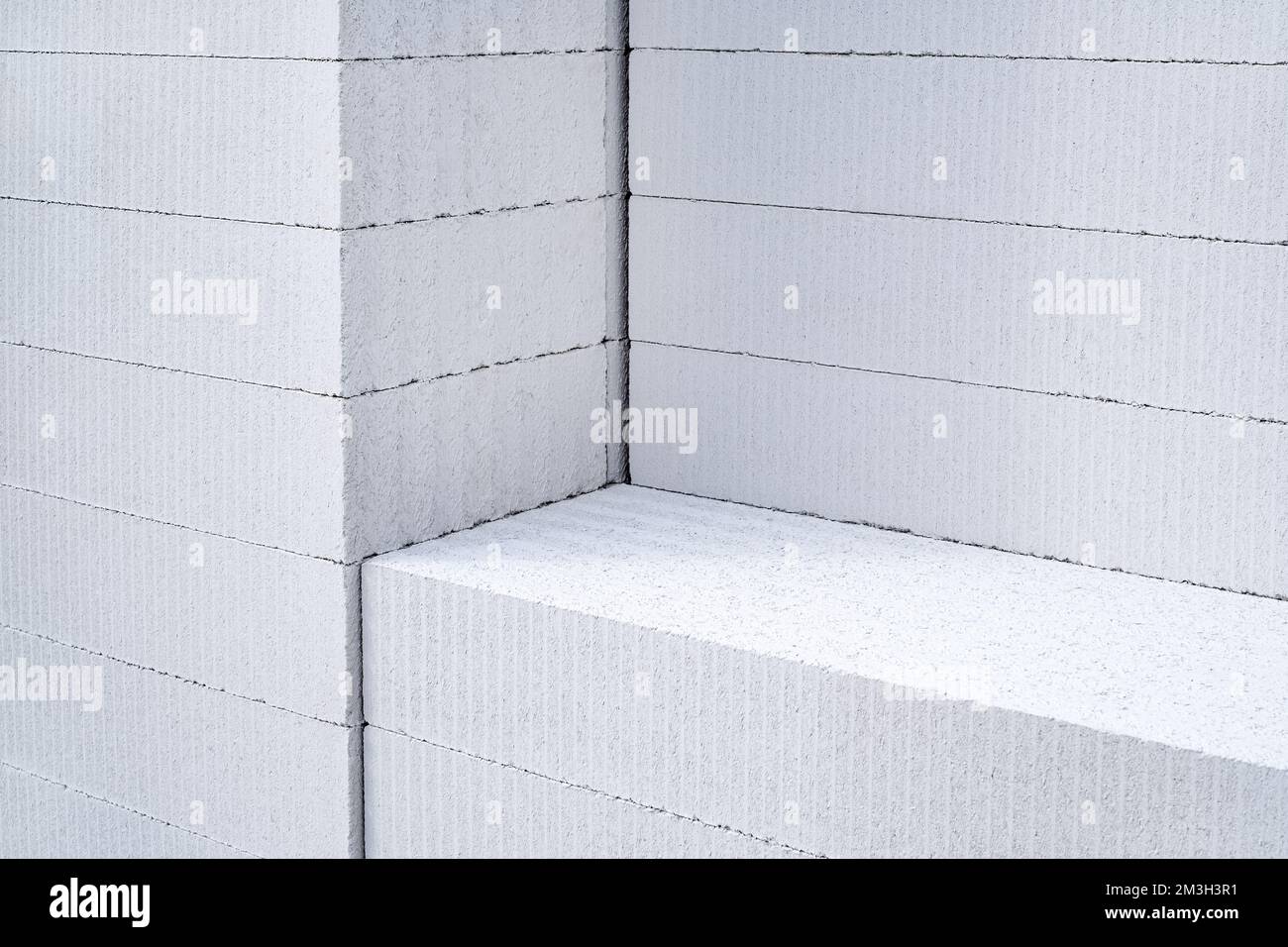 Aerated lightweight building concrete blocks prepared for building wall ...