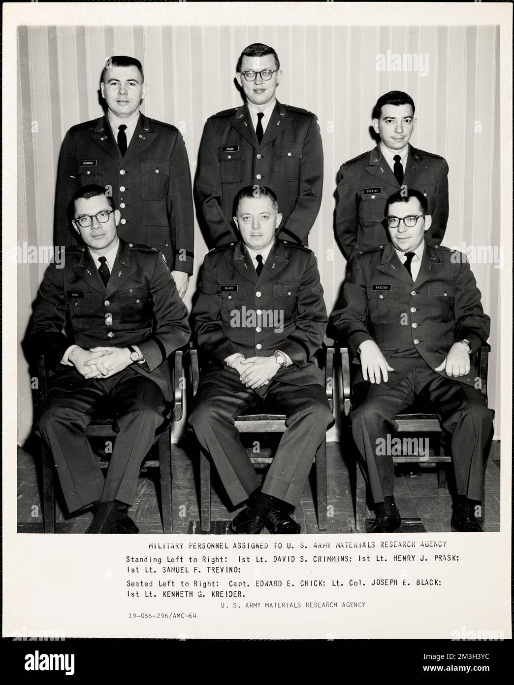 Military personnel assigned to U.S. Army Materials Research Agency ...