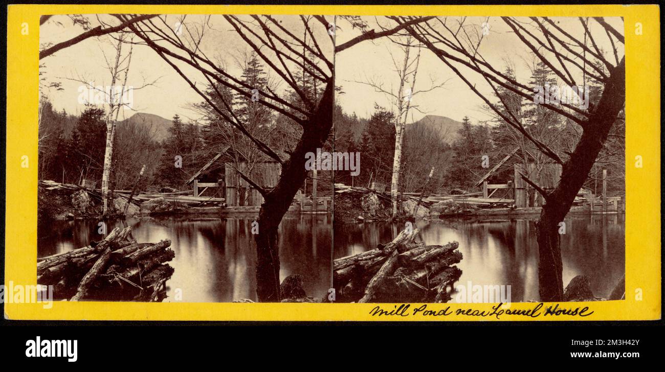 The mill pond near Laurel House , Lumber, Lakes & ponds Stock Photo - Alamy