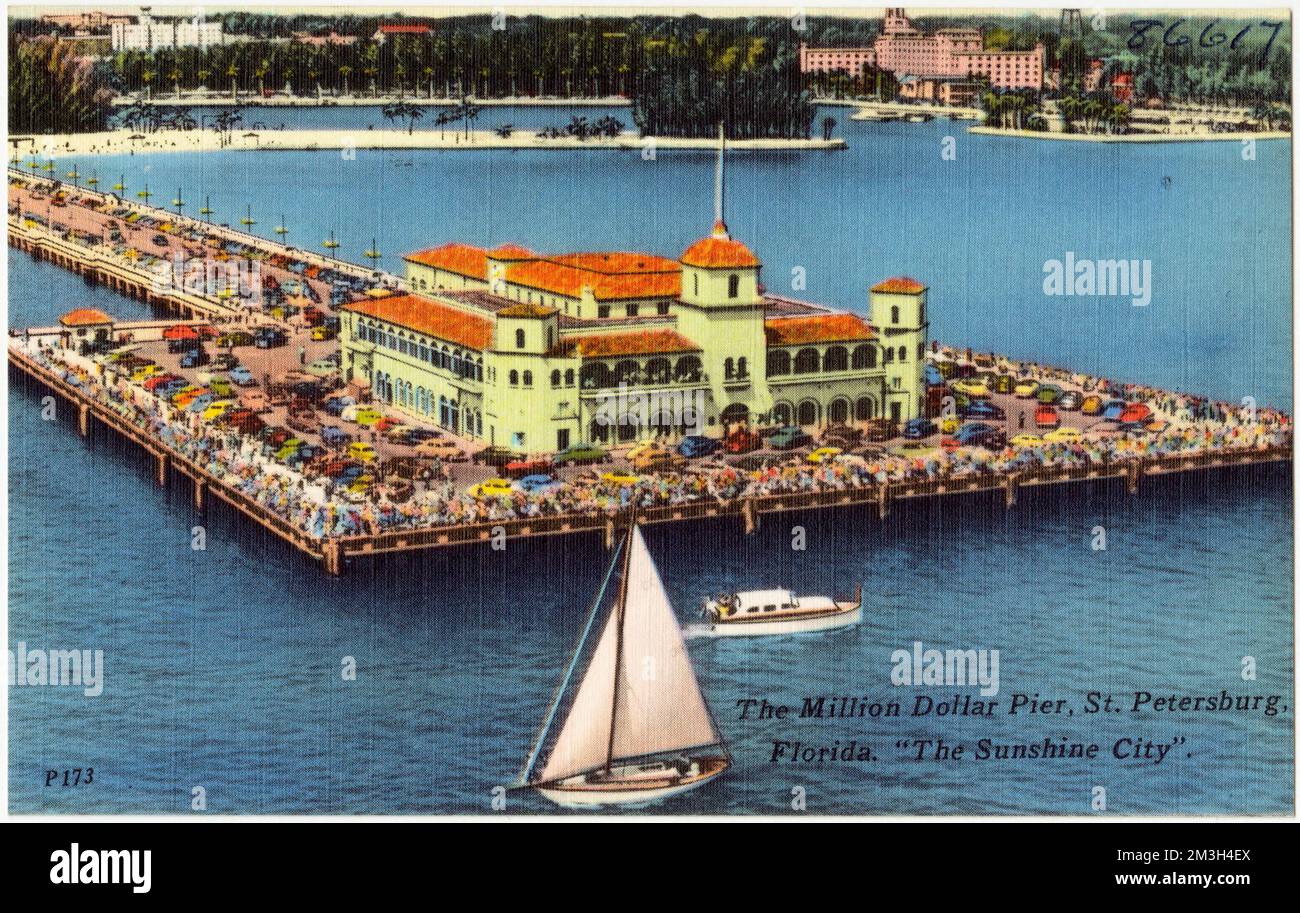 The Million Dollar Pier, St. Petersburg, Florida, 'the sunshine city ...