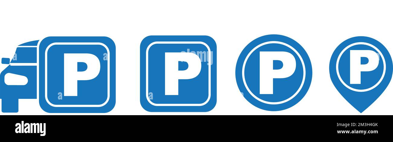 Parking information sign Stock Vector Images - Alamy