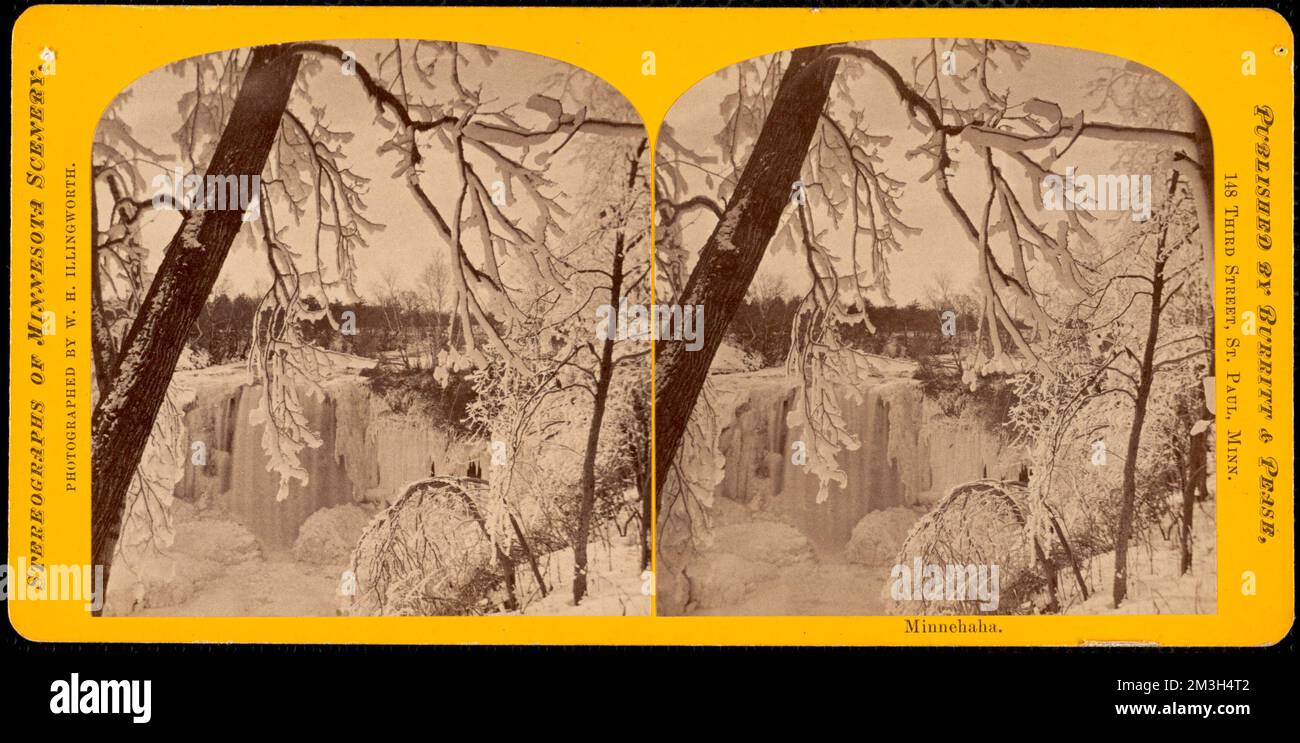 Ice at minnehaha falls hi-res stock photography and images - Alamy