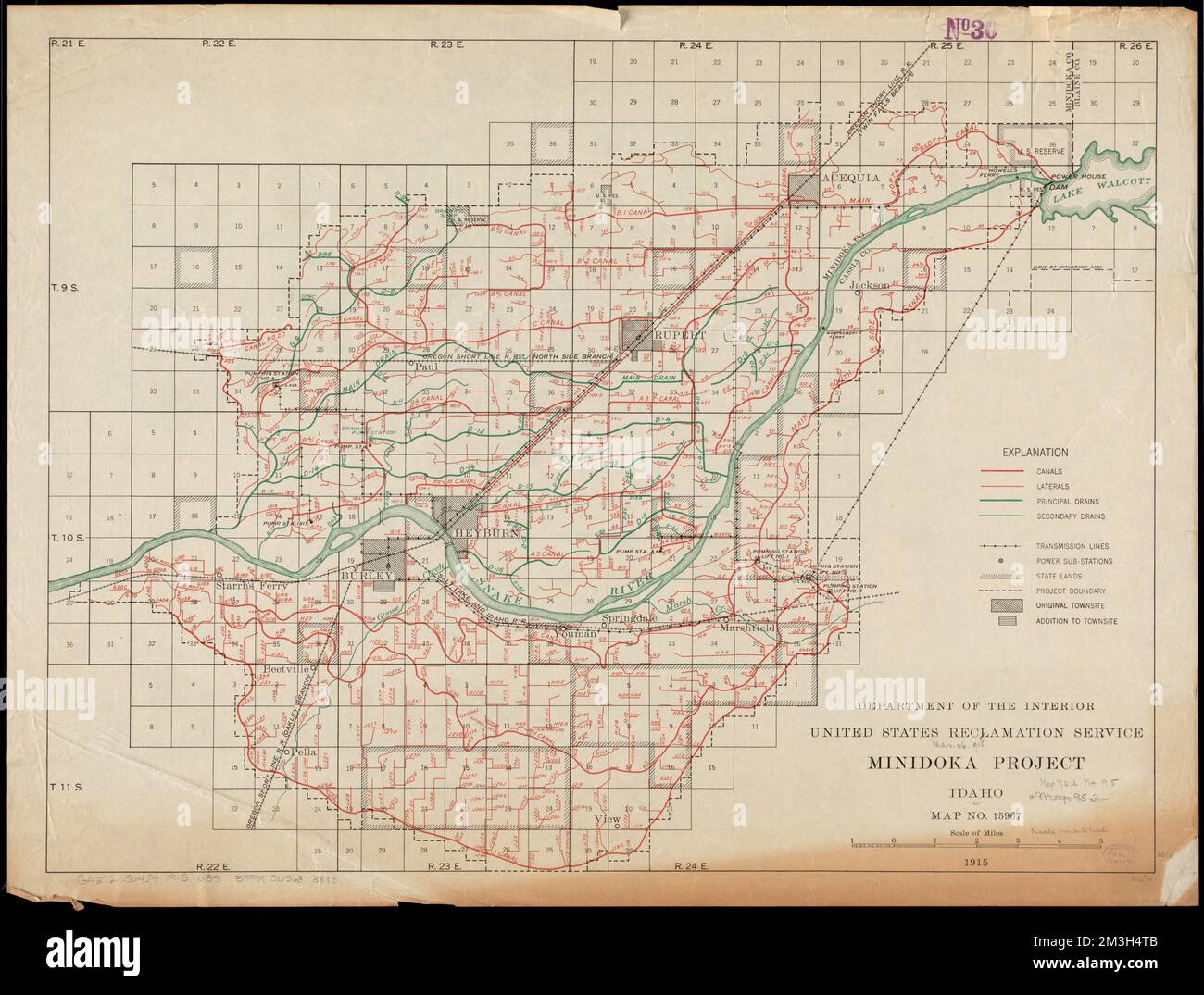 Minidoka Project, Idaho , Minidoka Project, Idaho-Wyoming U.S., Maps ...