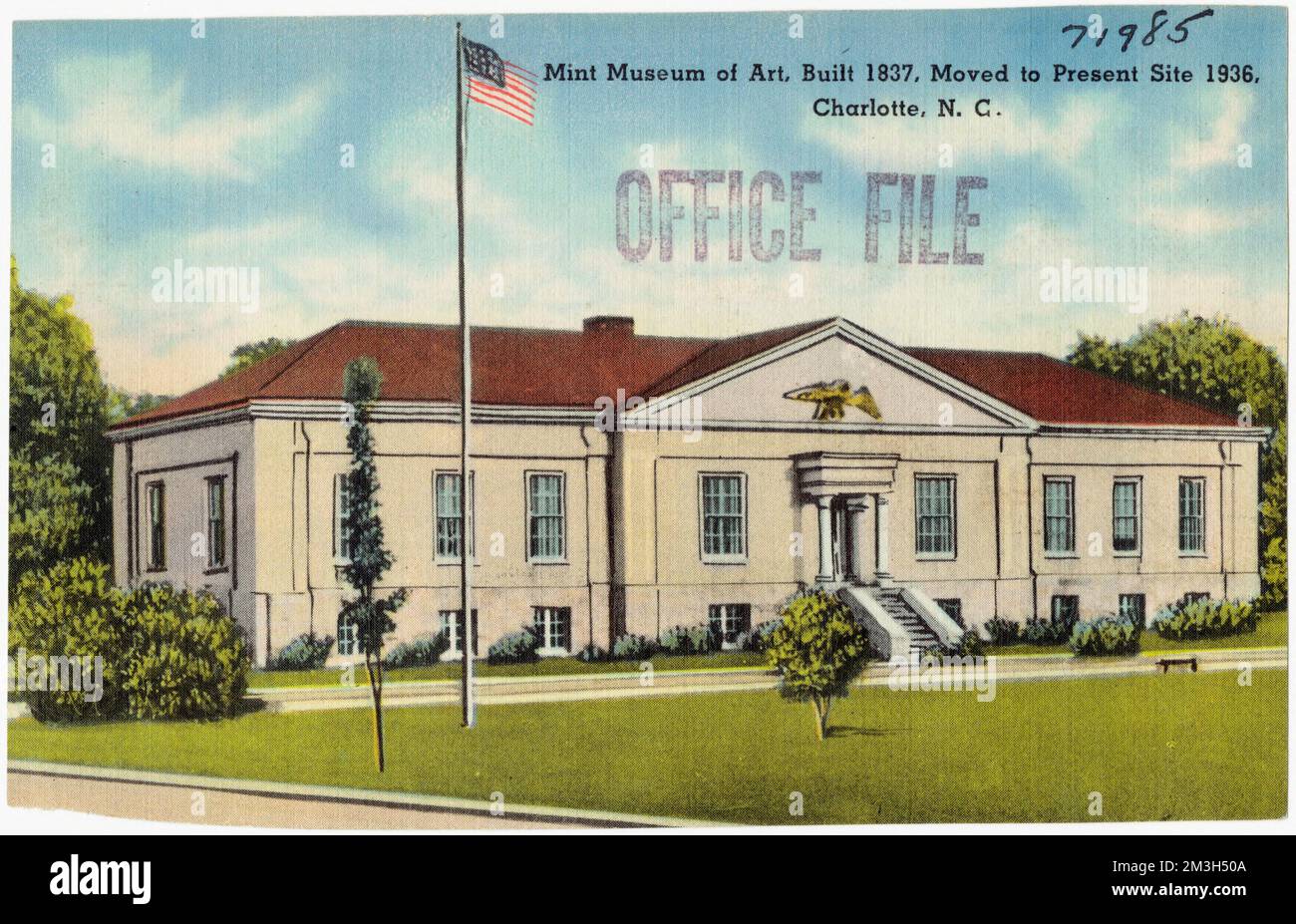 Mint Museum of Art, built 1837, moved to present site 1936, Charlotte ...