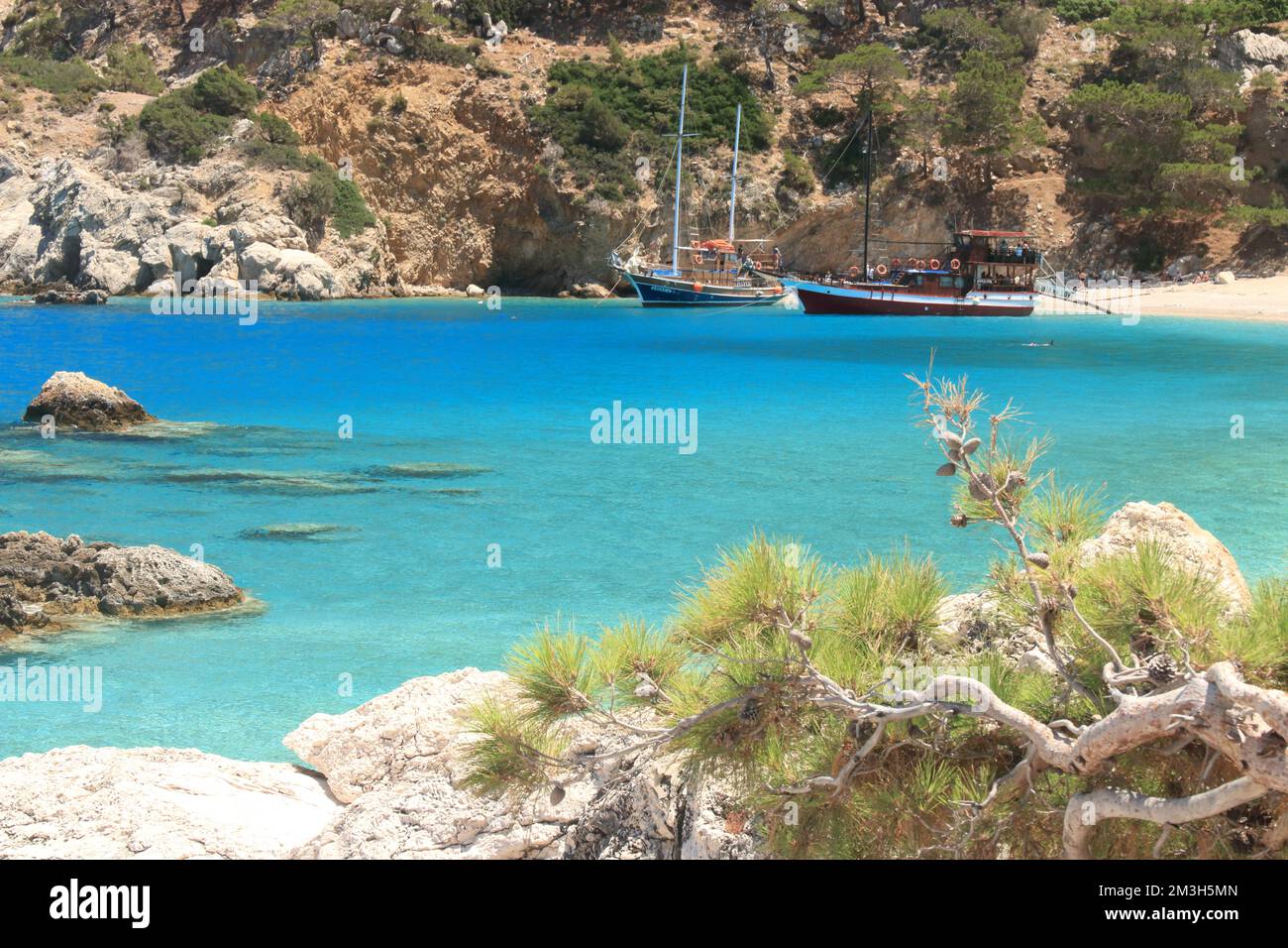 Karpathos, Apella Beach Stock Photo - Alamy