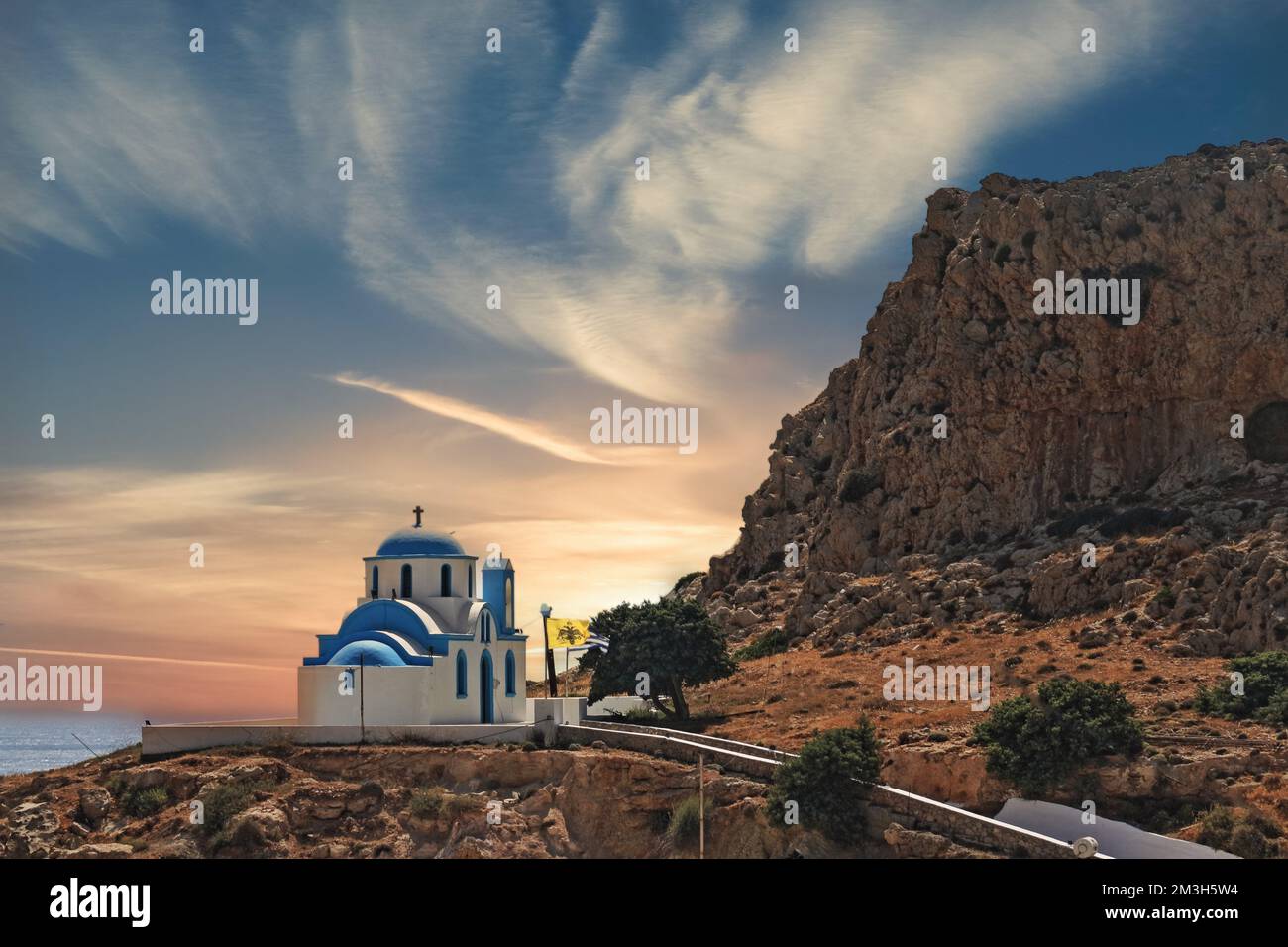 Karpathos, the byzantine church in Finiki Stock Photo - Alamy
