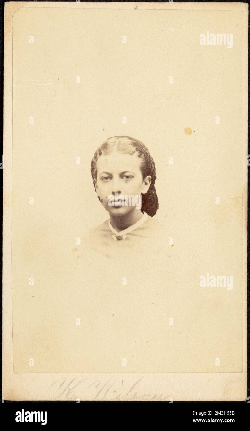 Miss Kate Wilson , Teachers, Carte de Visite Collection Stock Photo - Alamy