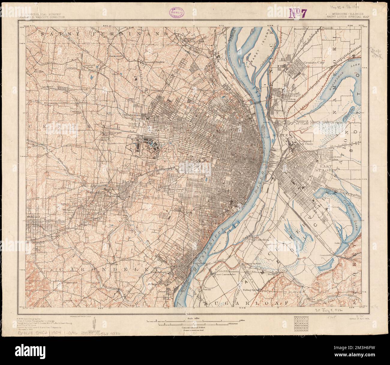 Missouri-Illinois, Saint Louis special map , Saint Louis Mo., Maps ...