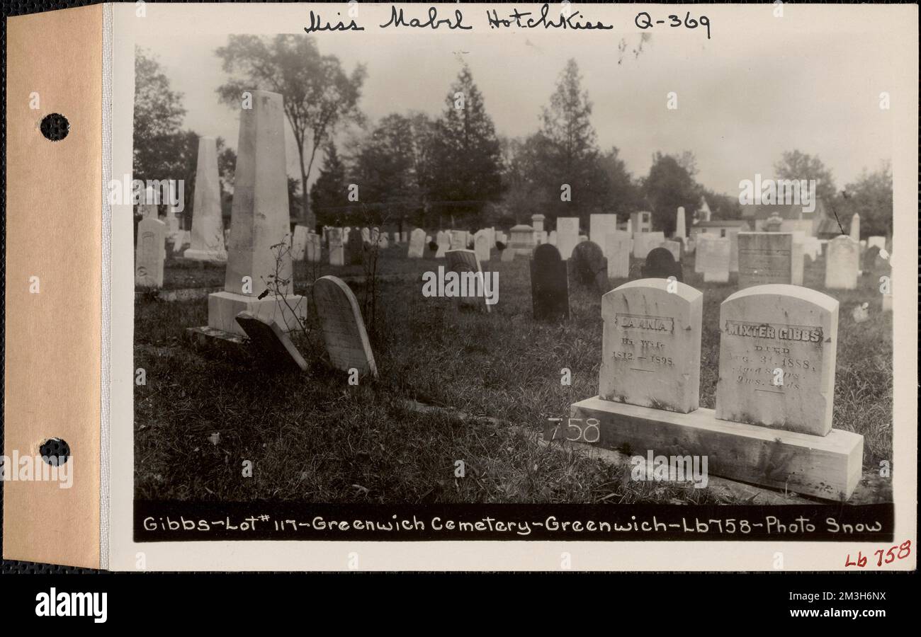 Mixter Gibbs, Greenwich Cemetery, Old section, lot 117, Greenwich, Mass ...