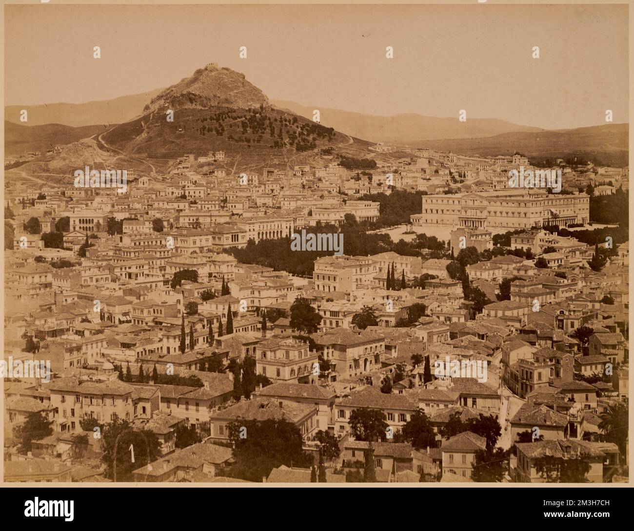 Modern Athens from the Acropolis , Cities & towns, Mountains, Castles ...