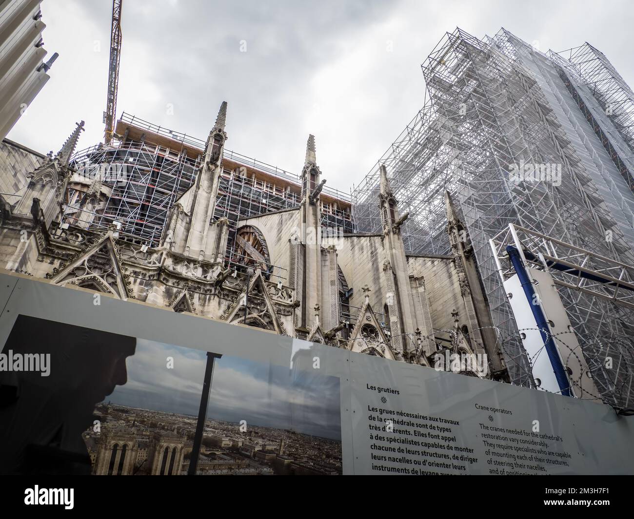 Notre Dame reconstruction, Paris, France Stock Photo - Alamy