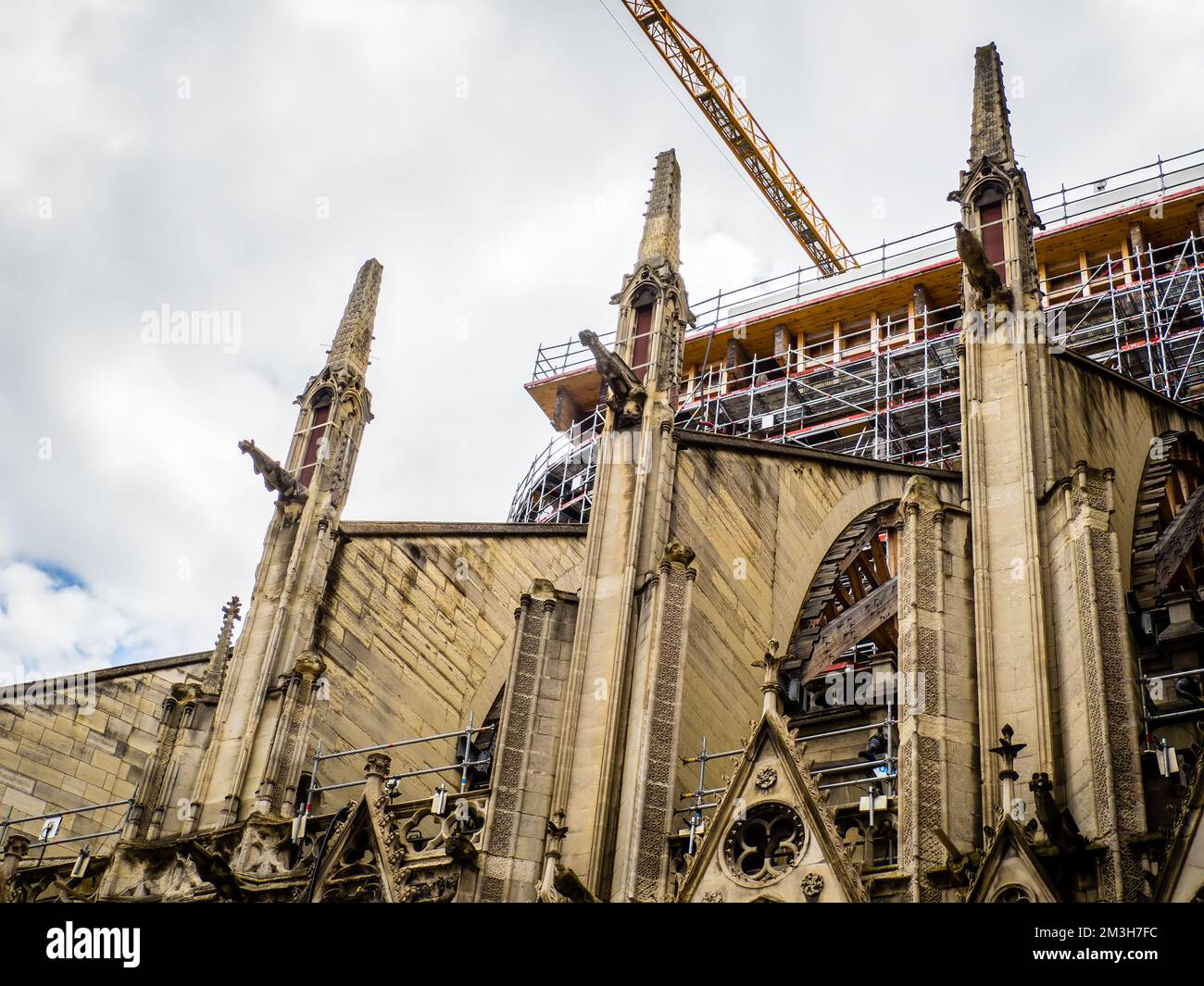 Notre Dame reconstruction, Paris, France Stock Photo - Alamy