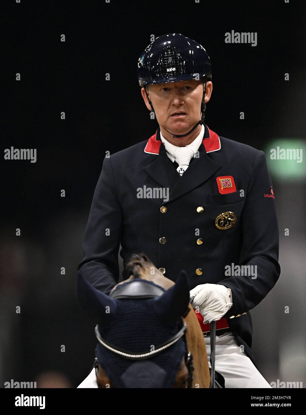 Royal Victoria Dock, UK. 15th Dec, 2022. Gareth Hughes (GBR) riding ...
