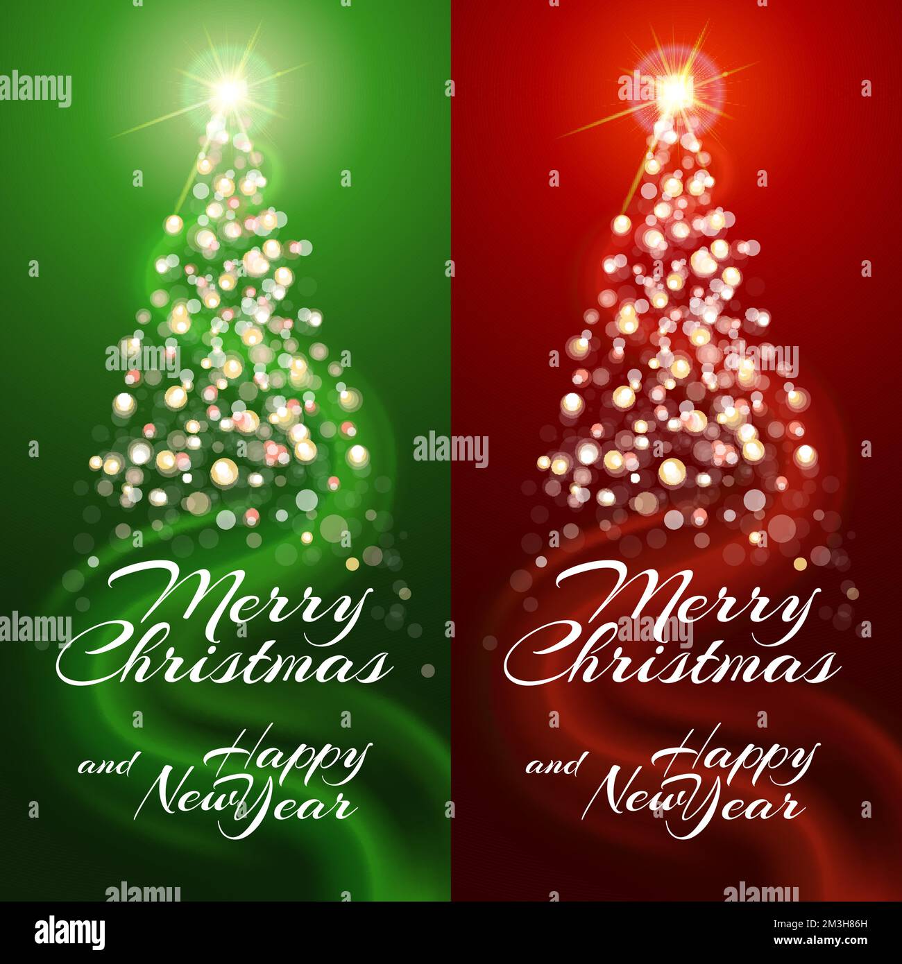 Christmas Tree From Yellow Sparks and Stars Glitter Special Light ...