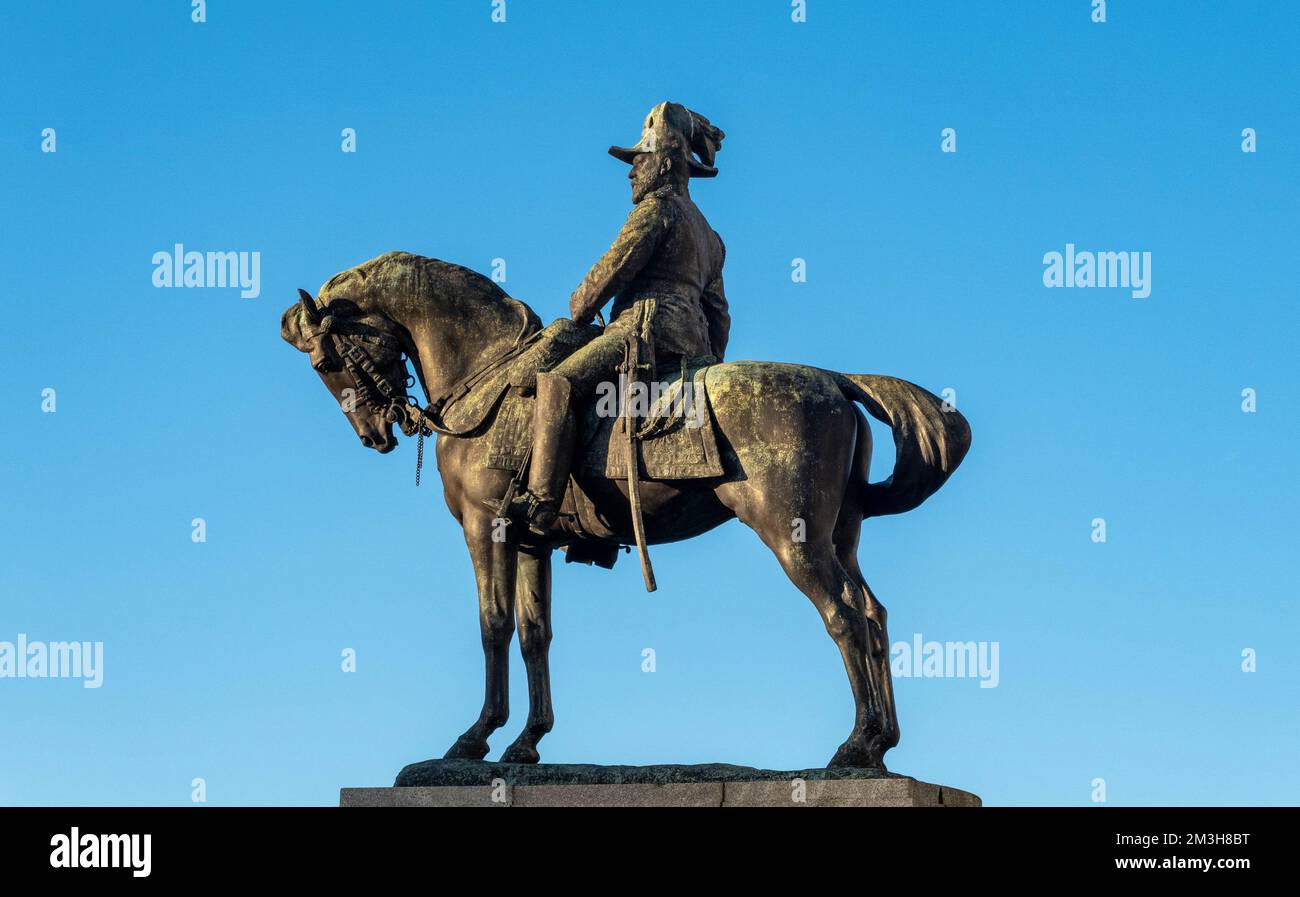 Mounted statue King Edward VII at Pier Head in Liverpool Stock Photo ...