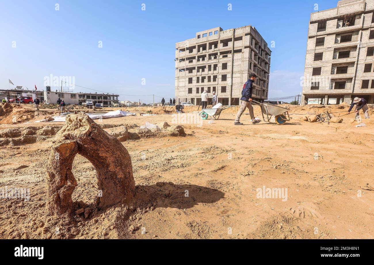 An old tomb is seen in a newly discovered Roman-era cemetery in the ...