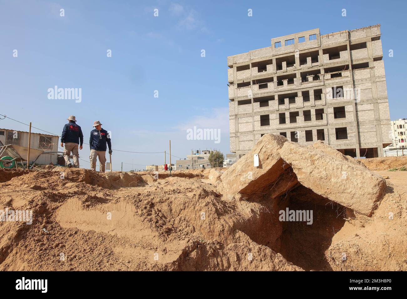 An old roman tomb is seen in a newly discovered Roman-era cemetery in ...