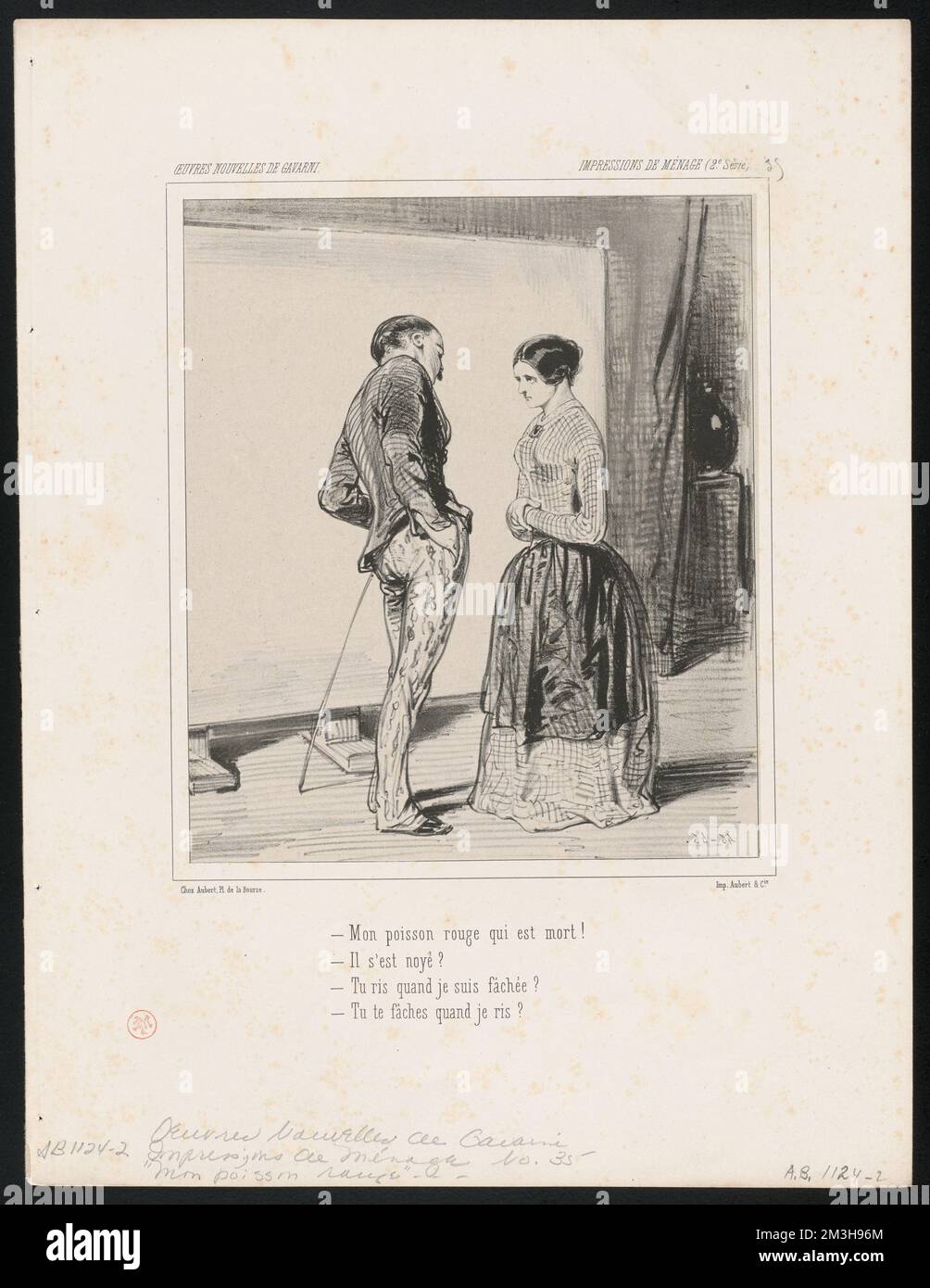 Mon poisson rouge qui est mort! - Il s'est noyé? - Tu ris quand je suis ...