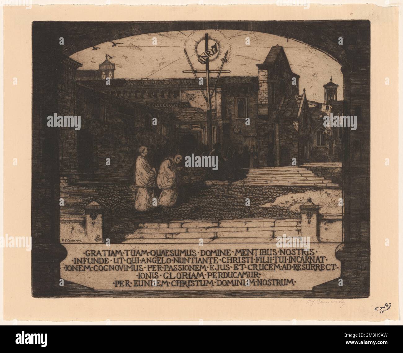 The monastery , Monasteries, Monks. Sir David Young Cameron (1865-1945 ...