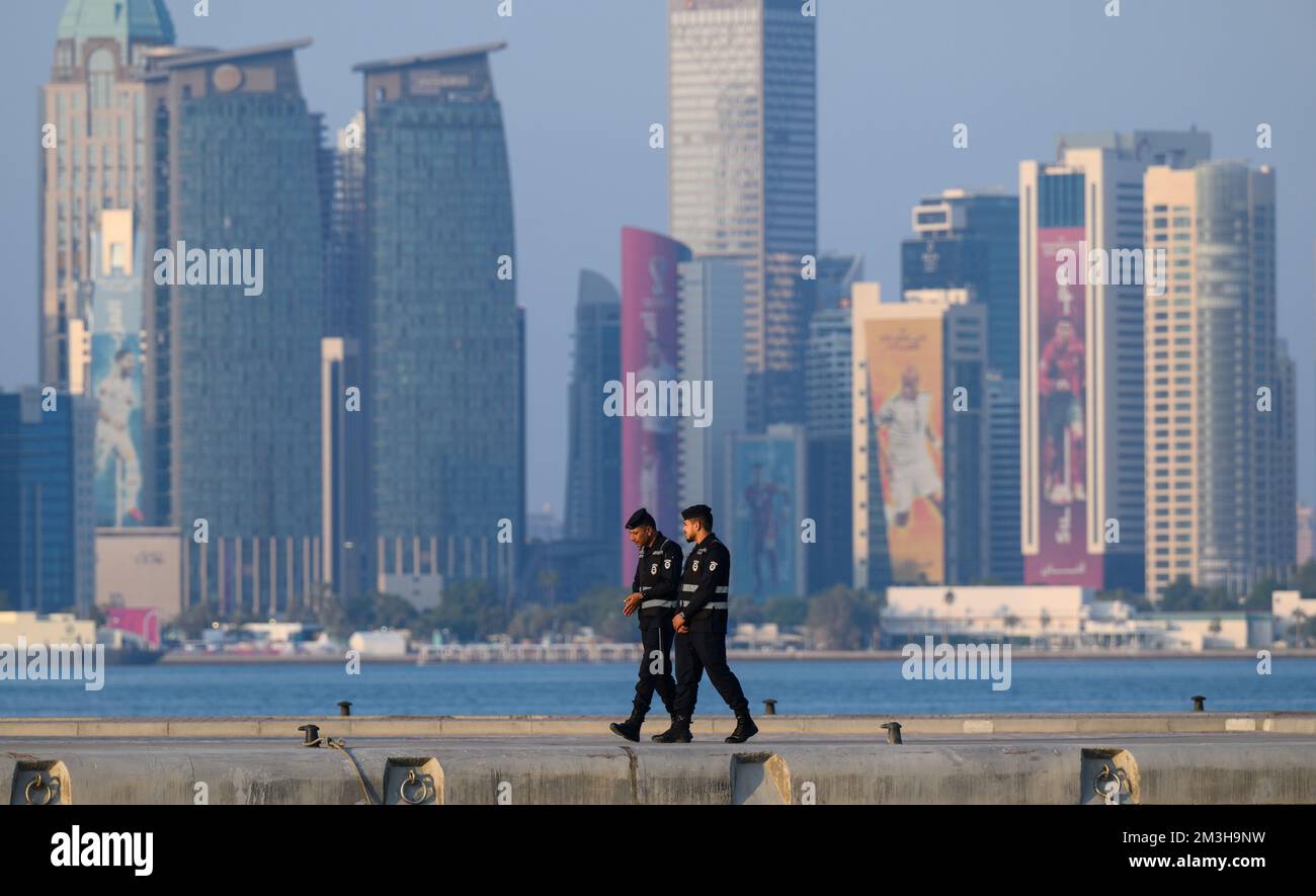 Doha, Qatar. 15th Dec, 2022. 15 December 2022, Qatar, Doha: Police ...