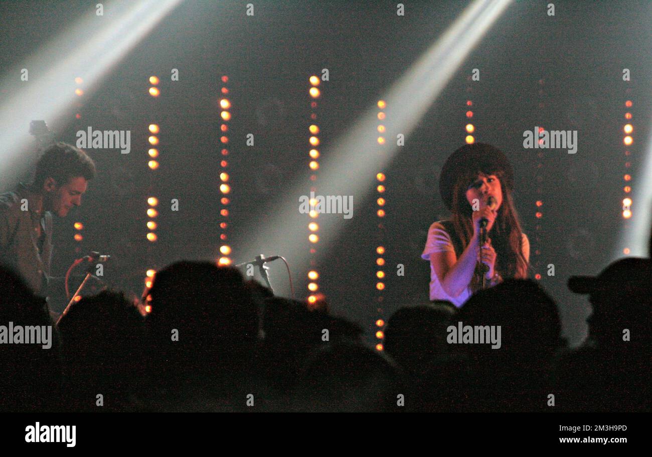 SXSW - Foxes - Louisa Rose Allen in concert Stock Photo - Alamy