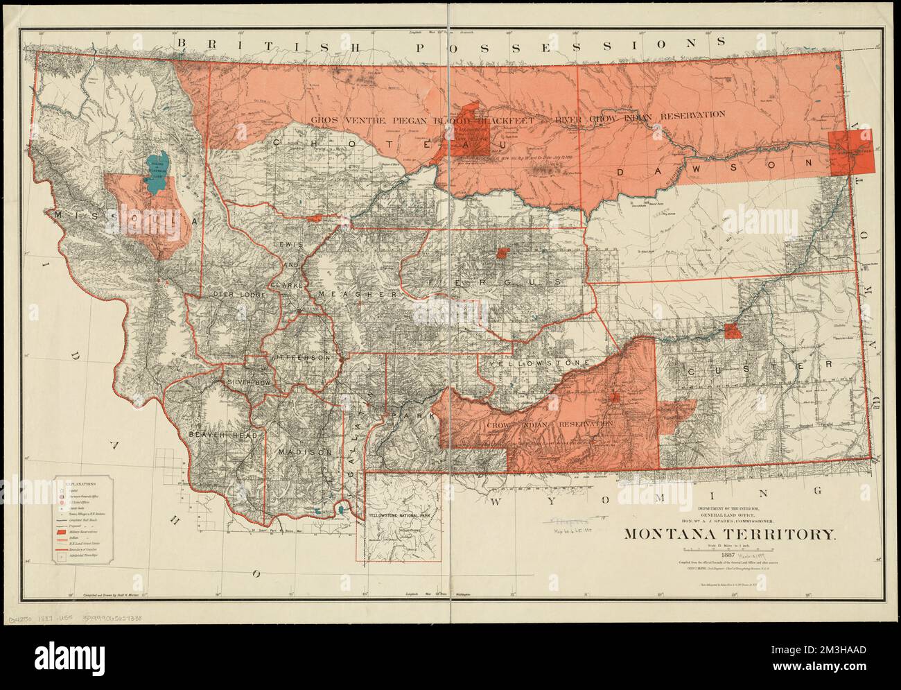 Montana Territory , Montana, Maps Norman B. Leventhal Map Center ...