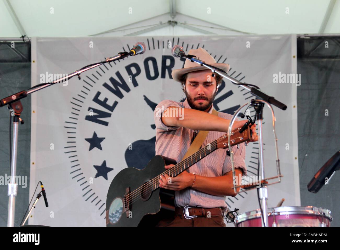 Newport Folk Festival - Lord Huron in concert Stock Photo - Alamy