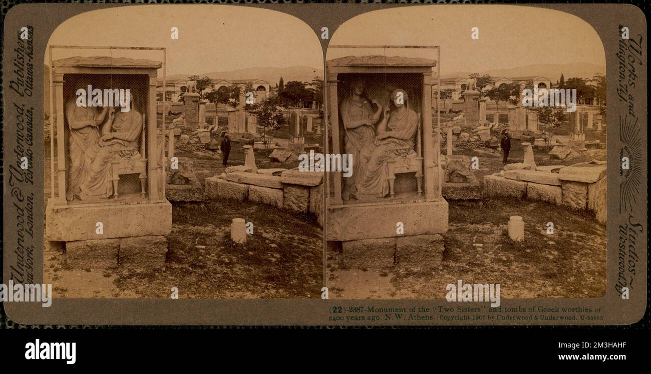 Monument of the 'two sisters' and tombs of Greek worthies of 2400 years ...