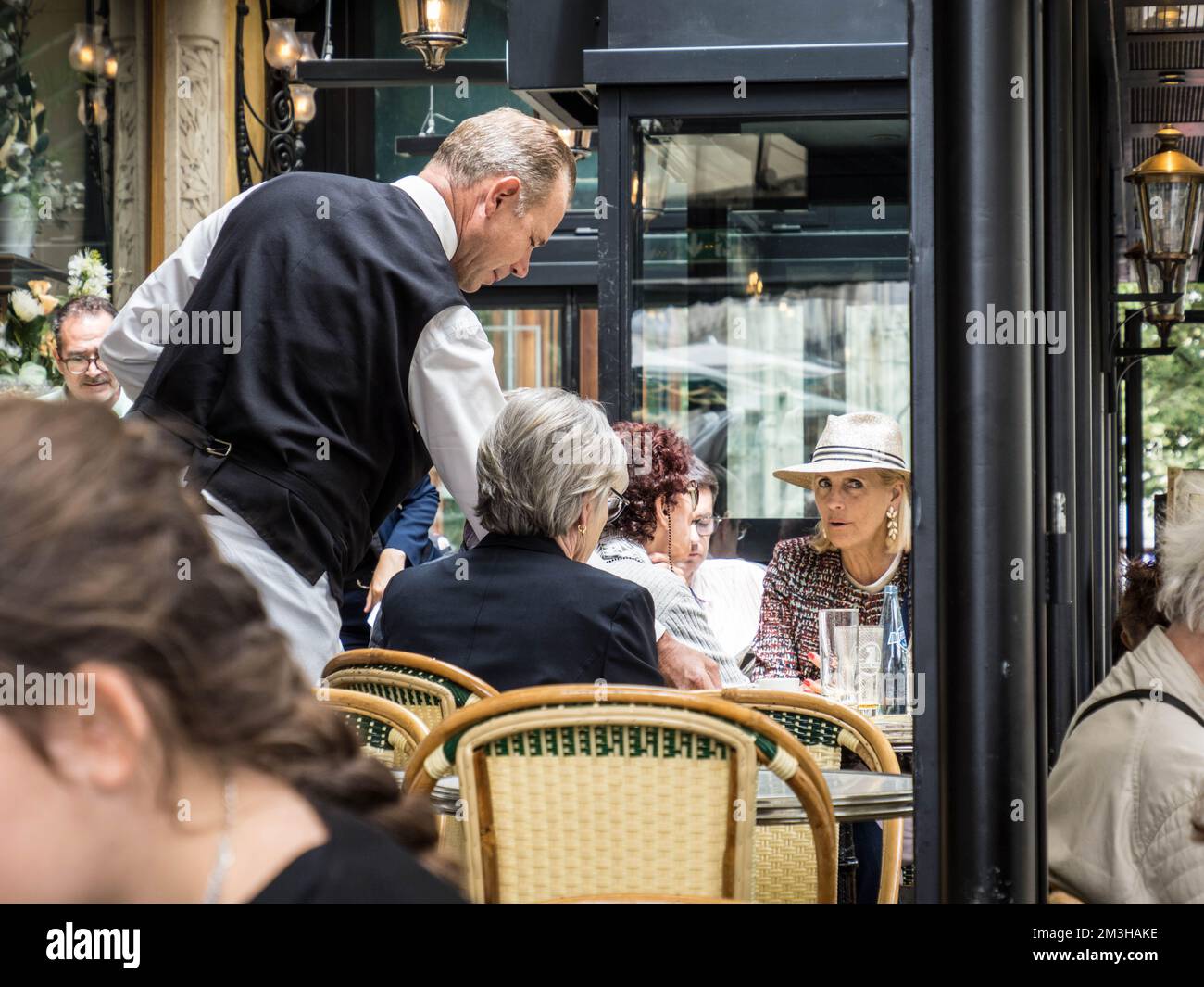 At Les Deux Magots, Paris, France Stock Photo - Alamy